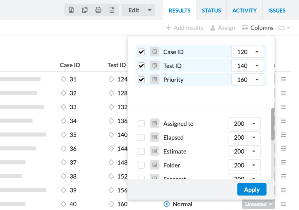 Case & Test Search, New Columns & Editing Improvements - Testmo